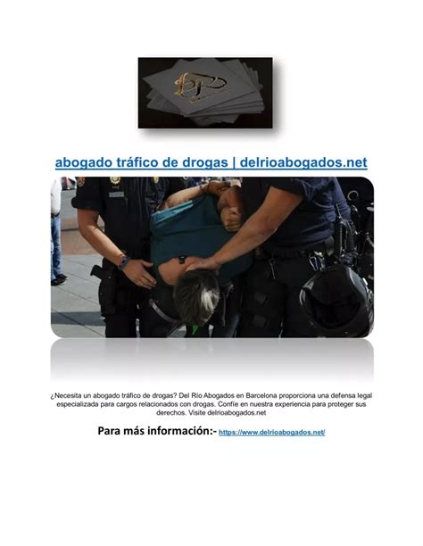 PPT abogado tráfico de drogas delrioabogados net PowerPoint
