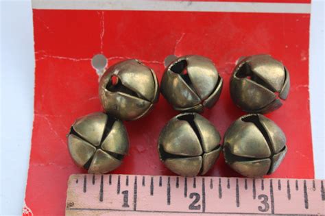 Big Old Brass Plated Steel Jingle Bells Christmas Craft Sleigh Bells