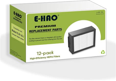 e hao 12 pack vacuum hepa filters replacement for irobot