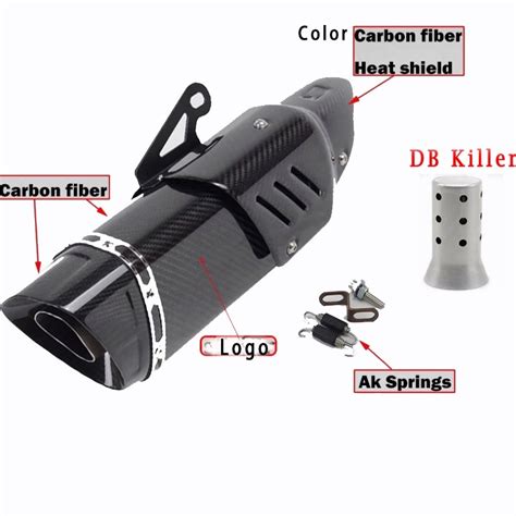 51mm For Akrapovic M1 With Db Killer Silencer Motorcycle Exhaust