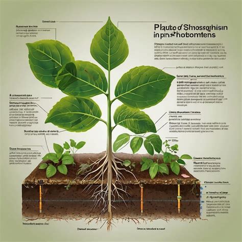 Diagrama Que Muestra El Proceso De Fotosíntesis En Las Plantas Imagen