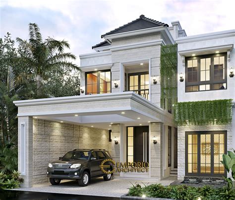 Desain Rumah Klasik Modern 3 Lantai Bapak Haryanto Di Bandung Jawa Barat