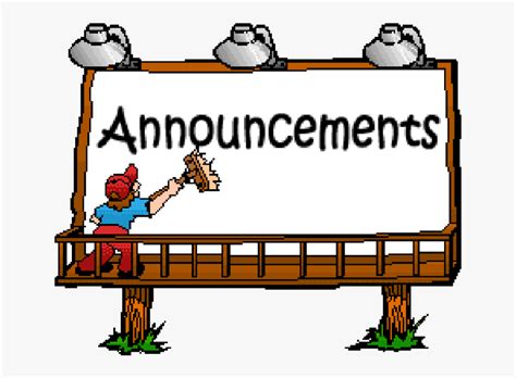 Announcement Clipart