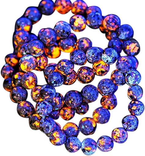 Amazon 8mmユーパーライト Yooperlite 蛍光鉱物 ブレスレット【ランダム発送】〔 天然石 パワーストーン アクセサリー 〕 ブレスレット 通販