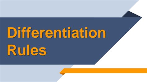 Solution Lesson Differentiation Rules Derivatives Of Algebraic
