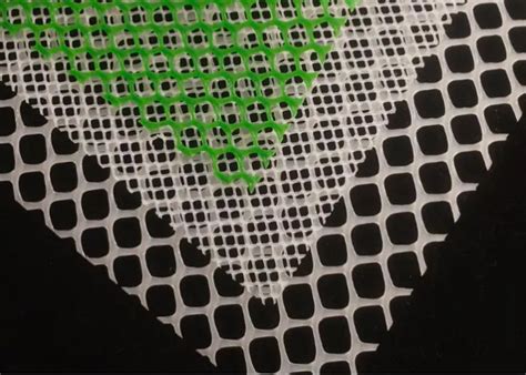 10mm10mm Hole Size Plastic Mesh Netting White And Green Color Extruded