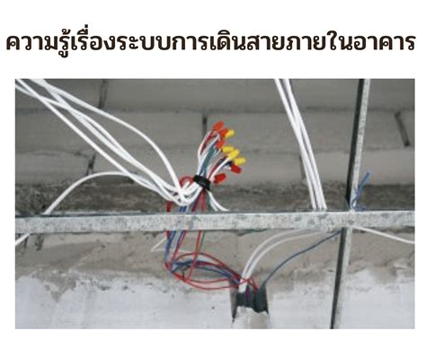 ความรู้เรื่องระบบการเดินสายภายในอาคาร การเดินสายภายในอาคาร จำเป็นต้อง