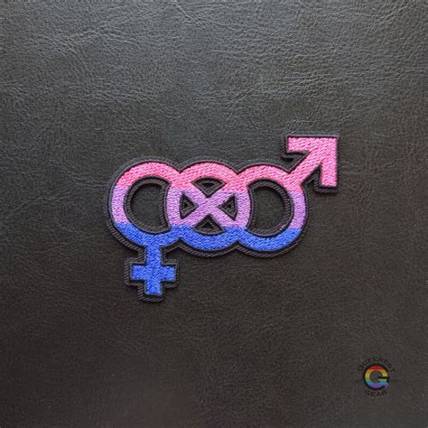 Bisexual Patch Bi Symbol Iron On Patch LGBTQA Bisexual Pride Etsy