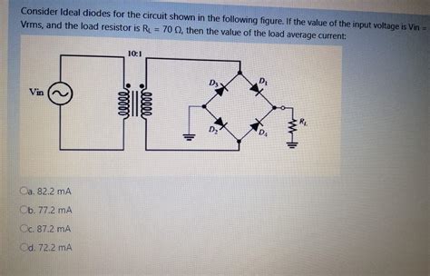 Solved Consider Ideal Diodes For The Circuit Shown In The Chegg