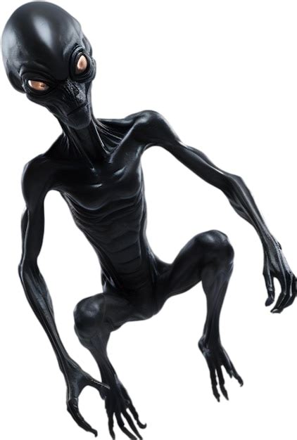 Premium Psd Closeup Of A Scary Alien Image