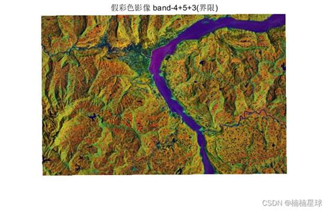 二Landsat 5 TM 遥感影像波段合成真假彩色影像