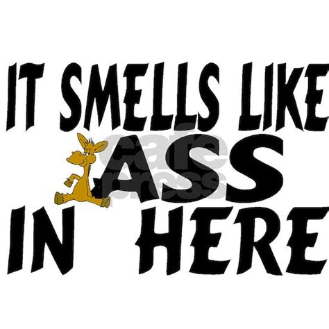 It Smells Like Ass In Here Oval Car Magnet By Designerd Cafepress
