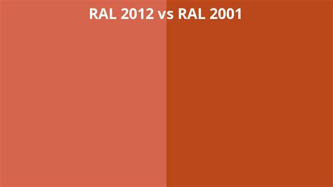 Ral 2012 Vs 2001 Ral Colour Chart Uk