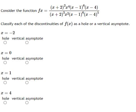 Consider The Function Fxx23x2x−16x−45x22x4x−16x−4 Classif