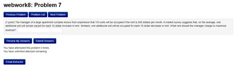 Solved Webwork8 Problem 7 Previous Problem Problem List