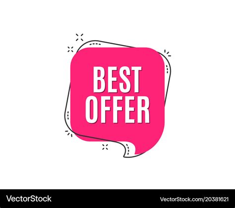 Best Offer Special Price Sale Sign Royalty Free Vector Image