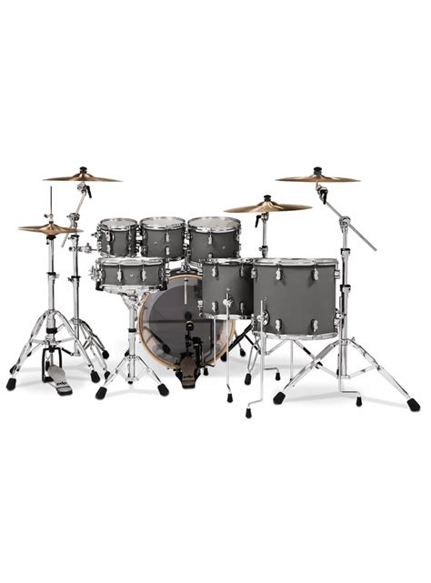 Pdp Concept Maple 7 Piece Shell Pack â€“ Satin Pewter Vibe Music