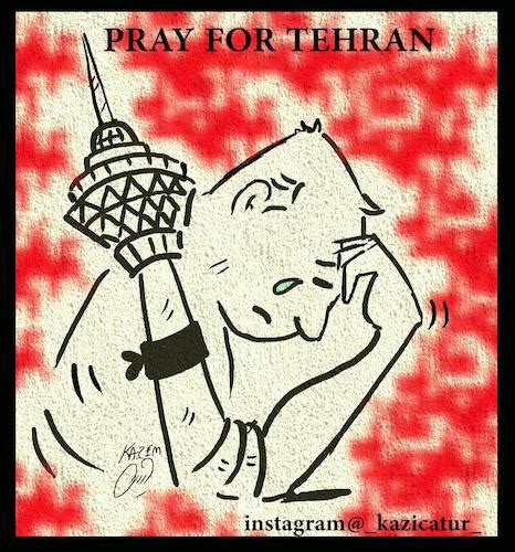 Tehran By Hossein Kazem Politics Cartoon Toonpool
