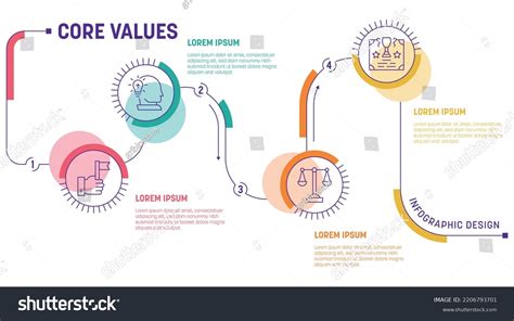 Core Values List Infographic Template Code Stock Vector Royalty Free Shutterstock