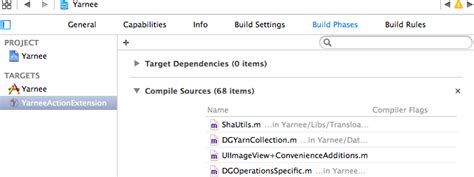 xcode sharing code between original ios app and app extension stack