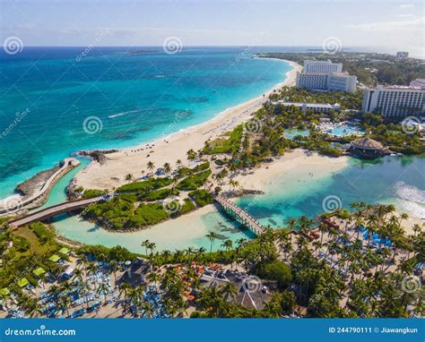 Paradise Beach At Paradise Island Bahamas Stock Image Image Of Scene