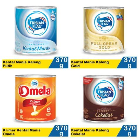 Jual Frisian Flag Bendera Kental Manis Varian Rasa Original Full Cream Gold Krim Penuh Dibuat