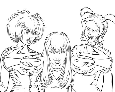 Hex Girls Full Size Lineart By Themanuelmethod On Deviantart