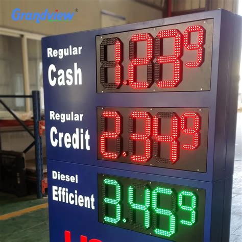 18 Inch Regular Green 5 Digits 7 Segment Gas Station Led Price Sign