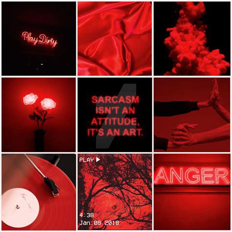 Dark Red Moodboard Aesthetic By Randomaesthetics On Deviantart