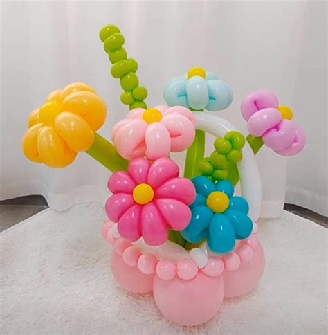 Premium Balloon Flower Flower Basket Flower Bouquet Hobbies And Toys