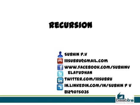 Recursion Pptx Programming Languages Computing