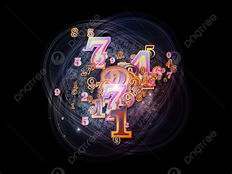 Number Visualization Symbol Burst Integer Photo Background And Picture