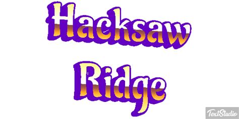 Hacksaw Ridge Movie Animated  Logo Designs