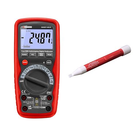 Santronics Sandt 9919 Compact Digital Clamp Meter 2000 Counts Electrical Tester For Ac Dc