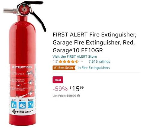 First Alert Fire Extinguisher Raining Deals