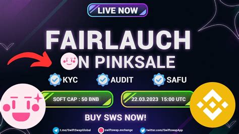 New Swiftswap Crypto Presale Live On Pinksale 🚀 Pinksale Cookie Sale