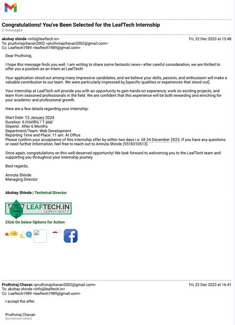 Pruthviraj Chavan On Linkedin Webdevelopment Internship