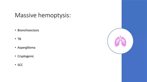 Hemoptysis Definition Classification Causes And Management Pptx