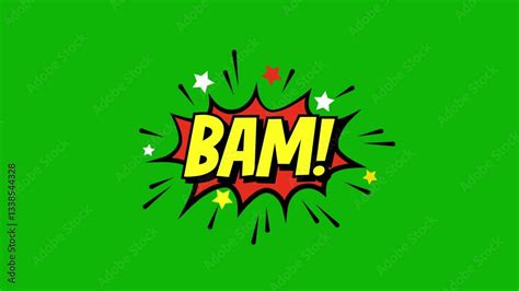 A Comic Strip Cartoon Animation With The Word Bam Appearing Cartoon