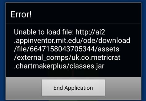Error After Removing Chartmakerplus Extension Mit App Inventor Help