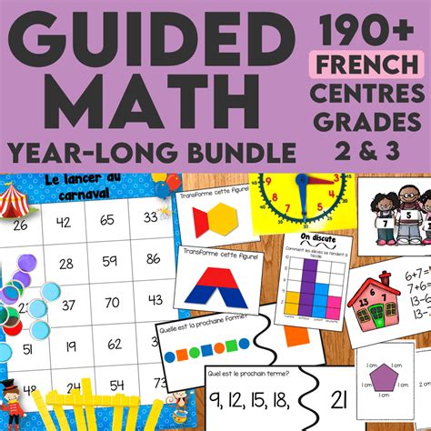 French Math Centres Bundle 190 Hands On Centres Mrs Beatties Classroom