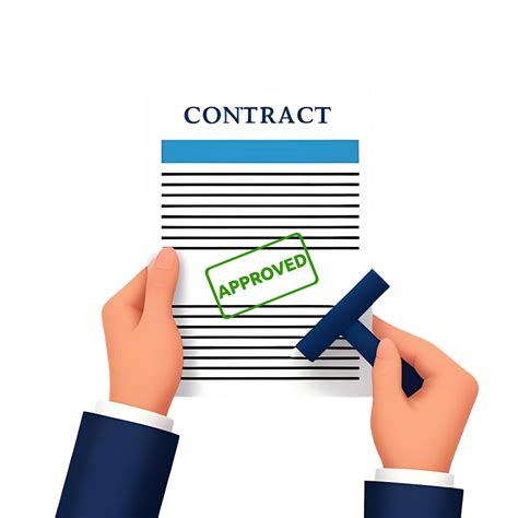 Download Contract Document Approved Royalty Free Stock Illustration