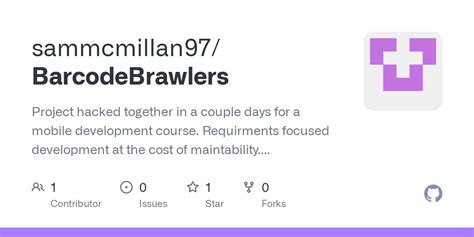 GitHub Sammcmillan BarcodeBrawlers Project Hacked Together In A Couple Days For A Mobile