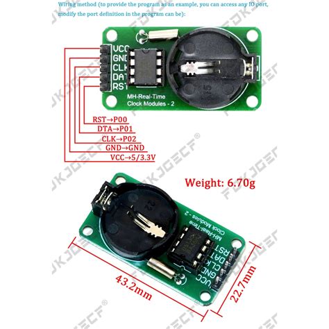 1pcslot Rtc Ds1302 Real Time Clock Module For Avr Arm Pic Smd For Arduino Shopee Philippines