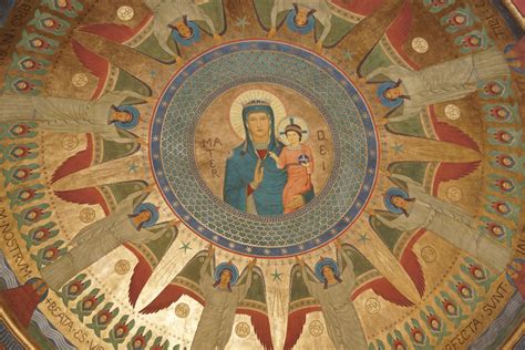 무료 이미지 건축물 건물 무늬 종교 교회에 담요 그림 세례당 구교도 천사 미술 금 신앙 수도원 대칭 모자이크 벽화 마리아 독일