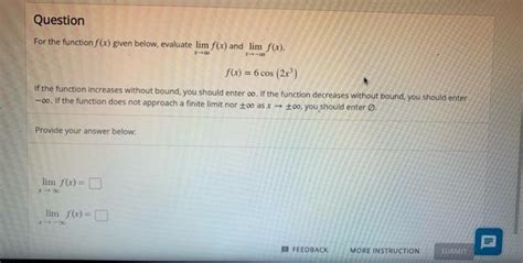 Solved For The Function F X Given Below Evaluate Chegg