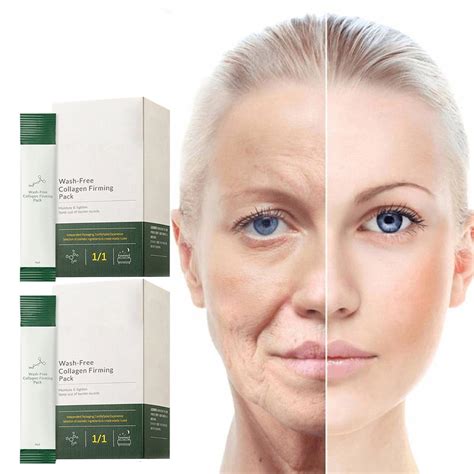 Collagen Firming Facial Mask,Wash Free Moisturizing Sleeping Mask ...