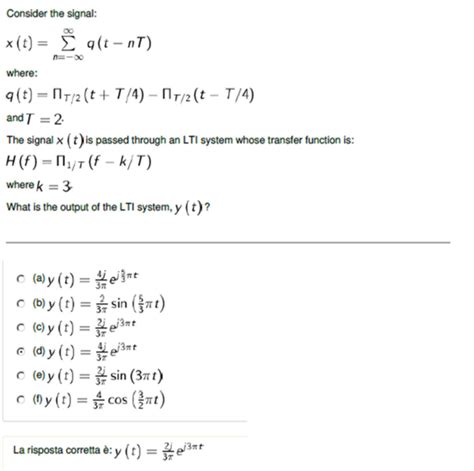 Solved Consider The Signal X T ∑n −∞∞q T−nt Where