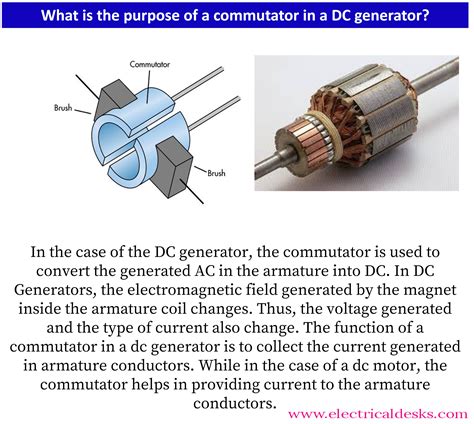 What Is The Function Of A Commutator In A Dc Motor And A Dc Generator