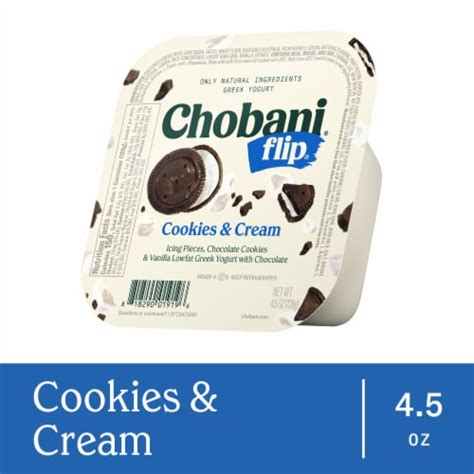 Chobani® Flip® Cookies And Cream™ Low Fat Greek Yogurt Cup 45 Oz Kroger